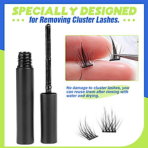 Lash Remover Easy to Use Gentle DIY Eyelash Extension Cluster Lashes Remover Lash Bond and Seal Removal 0.13Fl.Oz (4ml)