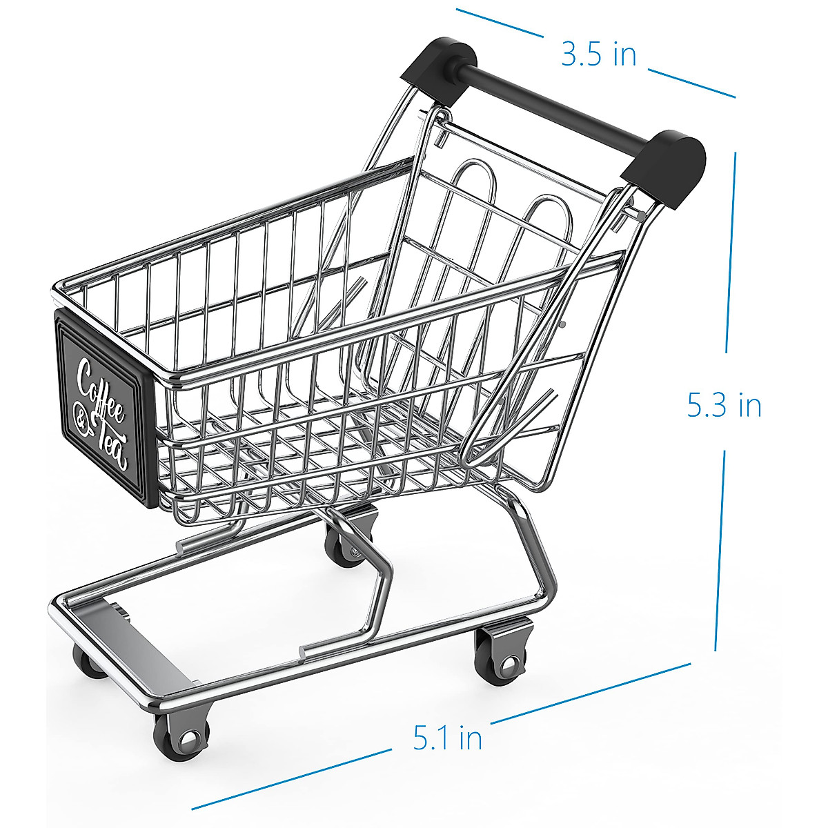 KUSOVILI Sugar Packet Holder, Metal Sweetener Container, Coffee Accessories for Restaurant and Home, Sugar Tea Bag Basket, Coffee Bar Organizer