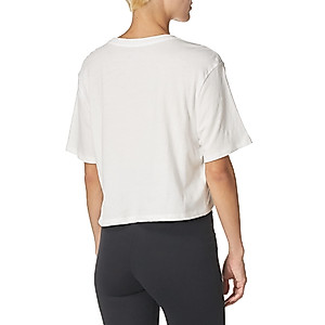 PUMA Women's Essentials+ Cropped Tee, White, XXL