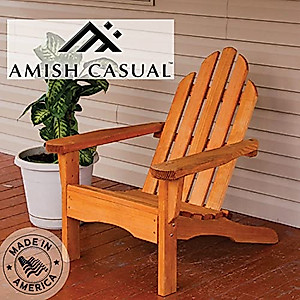Amish Heavy Duty 800 Lb Pressure Treated Adirondack Chair (Cedar)