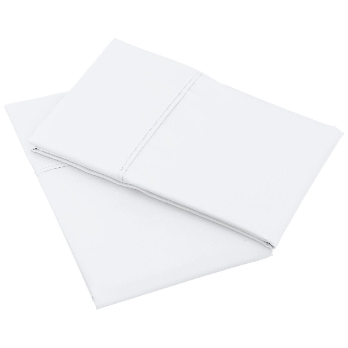 Lasimonne White Pillow Cases, 2-Pack Standard/Queen Size, Egyptian Quality Cotton Blend Luxury Percale 200TC-20x30,White