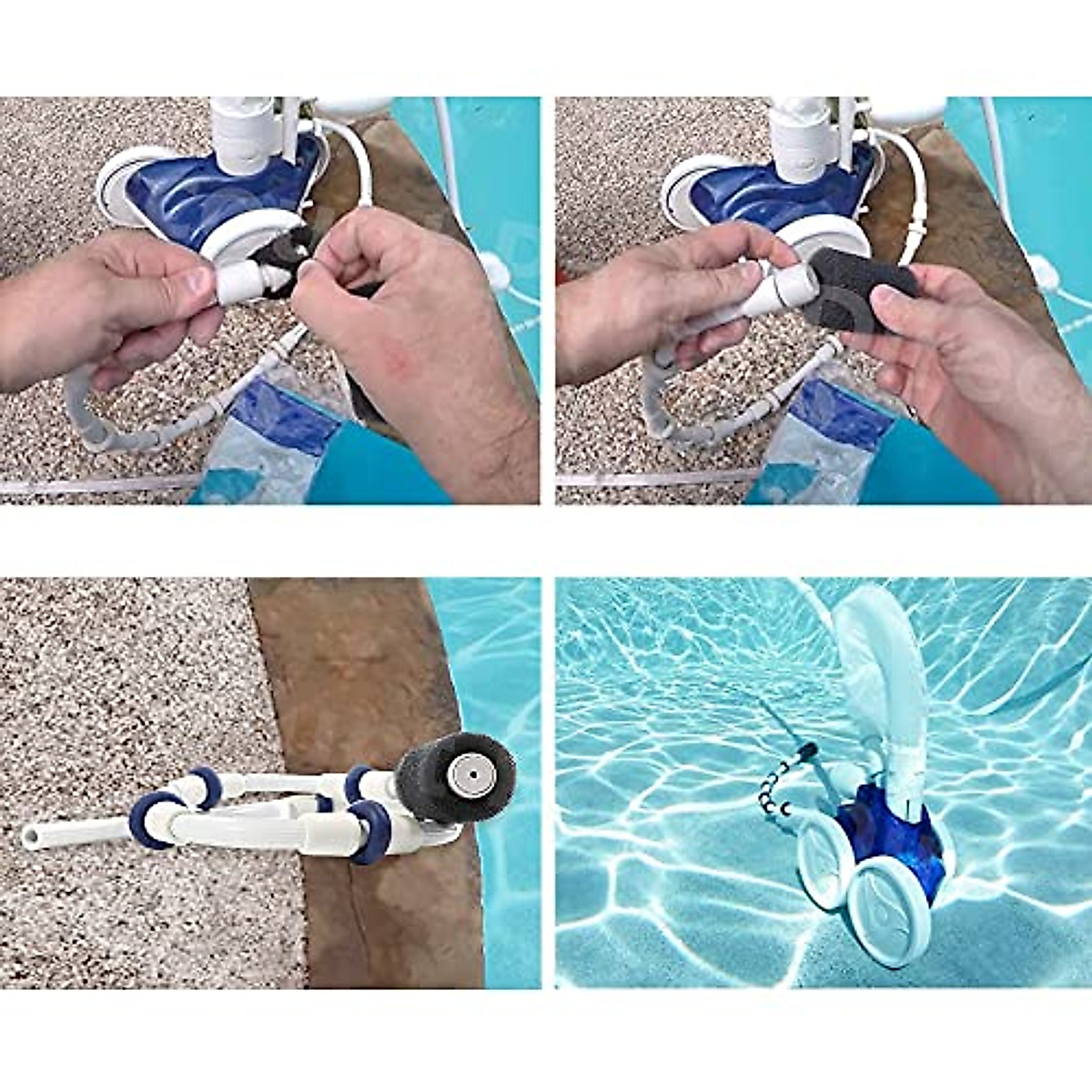 12 Pack MiMoo Sweep Hose Tail Scrubbers Replacement for Polaris Pool Cleaner, Fits Polaris 180 280 360 380, 3900 Sweep Pool Cleaner