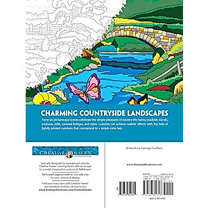 Creative Haven Country Scenes Color by Number Coloring Book (Adult Coloring Books: In The Country)