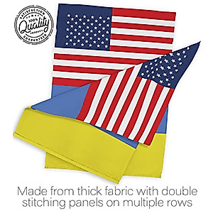 Ukrainian Flag Ukraine US Friendship Garden Ucrania Home Decor Indoor Tapestry World Country - Outdoor Decorations House Banner Wall Hanging Small Yard Stand With Ukrainian Gifts Made In USA