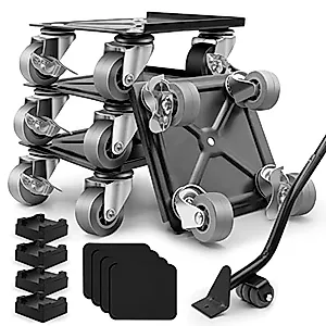VOCGQGY Furniture Dolly, Furniture Movers with 4 Wheels, 4 Pack Heavy Duty Dolly with Lifter, Furniture Moving Tools for Heavy Furniture Sofa Cabinet Refrigerator