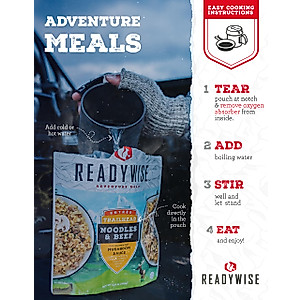 READYWISE - Adventure Meal, Cheesy Potato Soup, 2 Servings, Pack of 1, Emergency Preparedness, Freeze Dried Food, MRE, Snack Pack or Emergency Food, Backpacking, Camping, Hiking, and, Survival Food