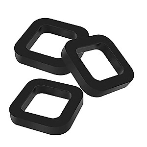 Yonput 3 Pack Trailer Hook Noise Elimination Muffler Cushion, Reduce Rattling Rubber Cushion, Fits Any 2In Trailer Hitch Receiver, Provide Cushion Between Receivers and Tow Hitches (Black)