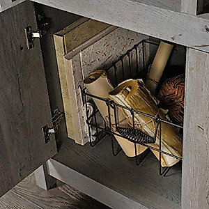 Sauder Cannery Bridge Storage Wall, L: 48.35" x W: 15.67" x H: 71.97", Mystic Oak