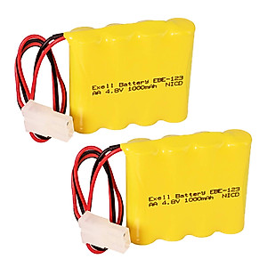 (2-Pack) Emergency Lighting/Exit Lighting/Fire Exit Sign/Fire Exit Light Battery Fits and Replace CUSTOM-123, BEL-123, ANIC0546, LITHONIA 277ELNF, LITHONIA ELB-4865N, LITHONIA ELB4865N, LESB1R