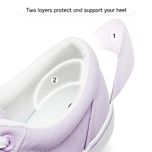 Shupua Canvas Shoes for Women White Canvas Sneakers Womens Casual Shoes Low Top Black Sneakers Comfortable Tennis Shoes(Purple.us8)