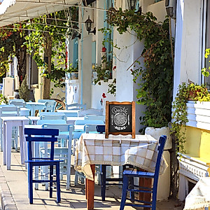 Tosnail 11" x 14" Framed Tabletop Chalkboard Signs, Double-Sided Chalk Board Magnet Board, Decorative Bulletin Boards, Rustic Wooden Blackboard, Small Menu Board for Home, Kitchen, Crafts, Party Decor