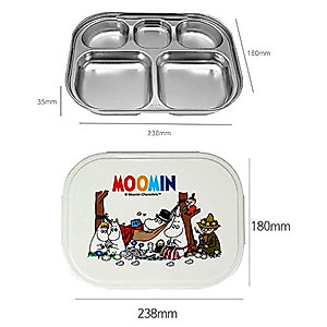 Stainless Steel Divided Tray Plate Diet Plate Diet Food Control Storage With Lock Lids