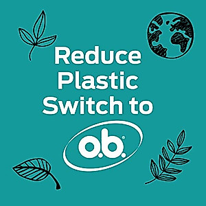 o.b. Pro Comfort Applicator Free Digital Tampons, Regular and Super Multi-Pack - 40 Count