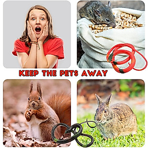 Hsxfl Rubber Snakes to Keep Birds Away, 4 Pieces 27.5 Inch Realistic Rubber Snakes, Plastic Fake Snakes Toy Snake for Garden Props to Scare Birds, Squirrels, Mice, Pranks,Halloween Decoration