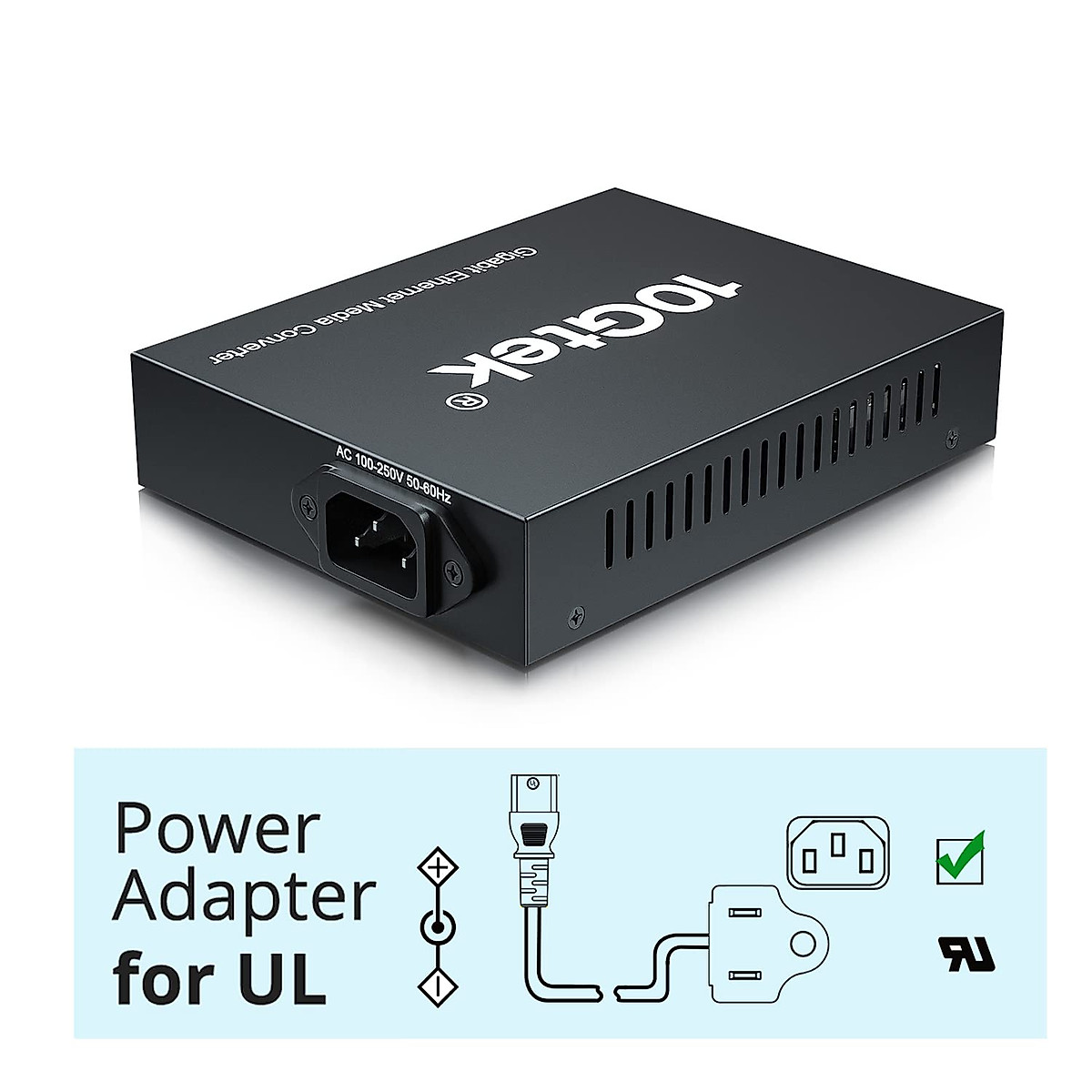 1.25G Media Converter, SFP Slot, Power Inside, with a 1.25G SFP Module, 20km