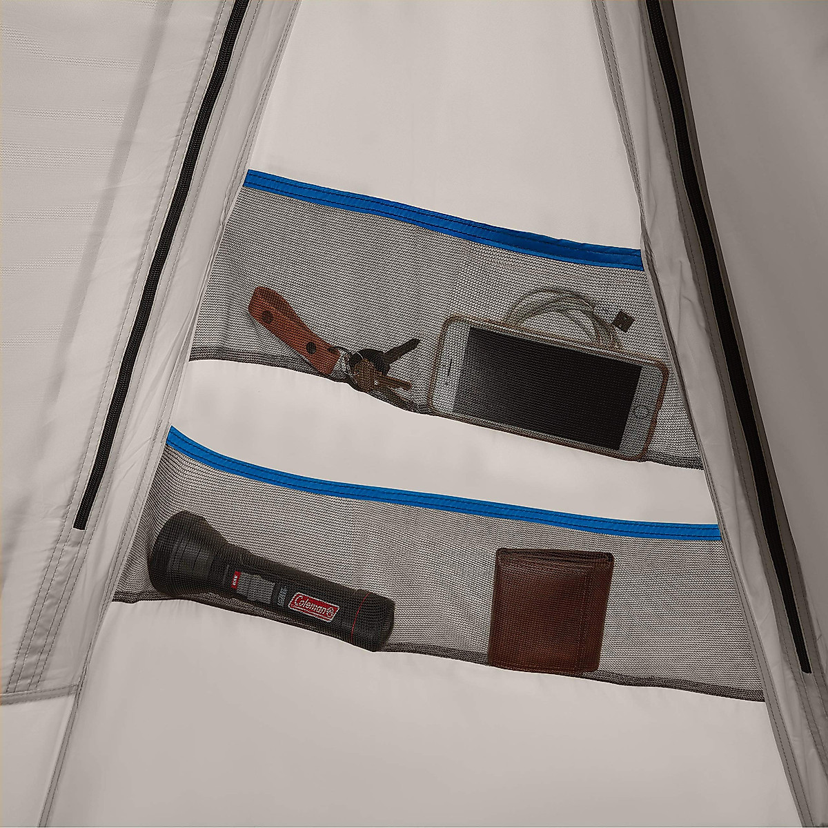 Coleman Cabin Camping Tent with Screened Porch, 4/6 Person Weatherproof Tent with Enclosed Screened Porch Option, Includes Rainfly, Carry Bag, Extra Storage, and 10 Minute Setup