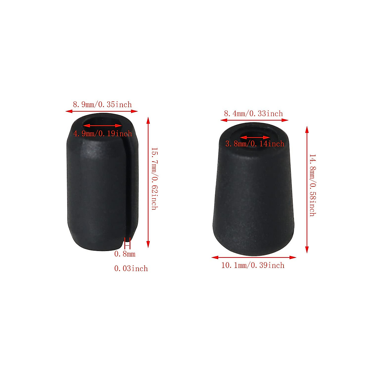 DGBRSM 24 Sets Kitchen Sink Rack Feet Sink Protector with Bumpers Sink Replacement Feet for Kitchen Sink Grid Table Covers Socks Plugs Cover Furniture Leveling Feet Furniture Legs, Black