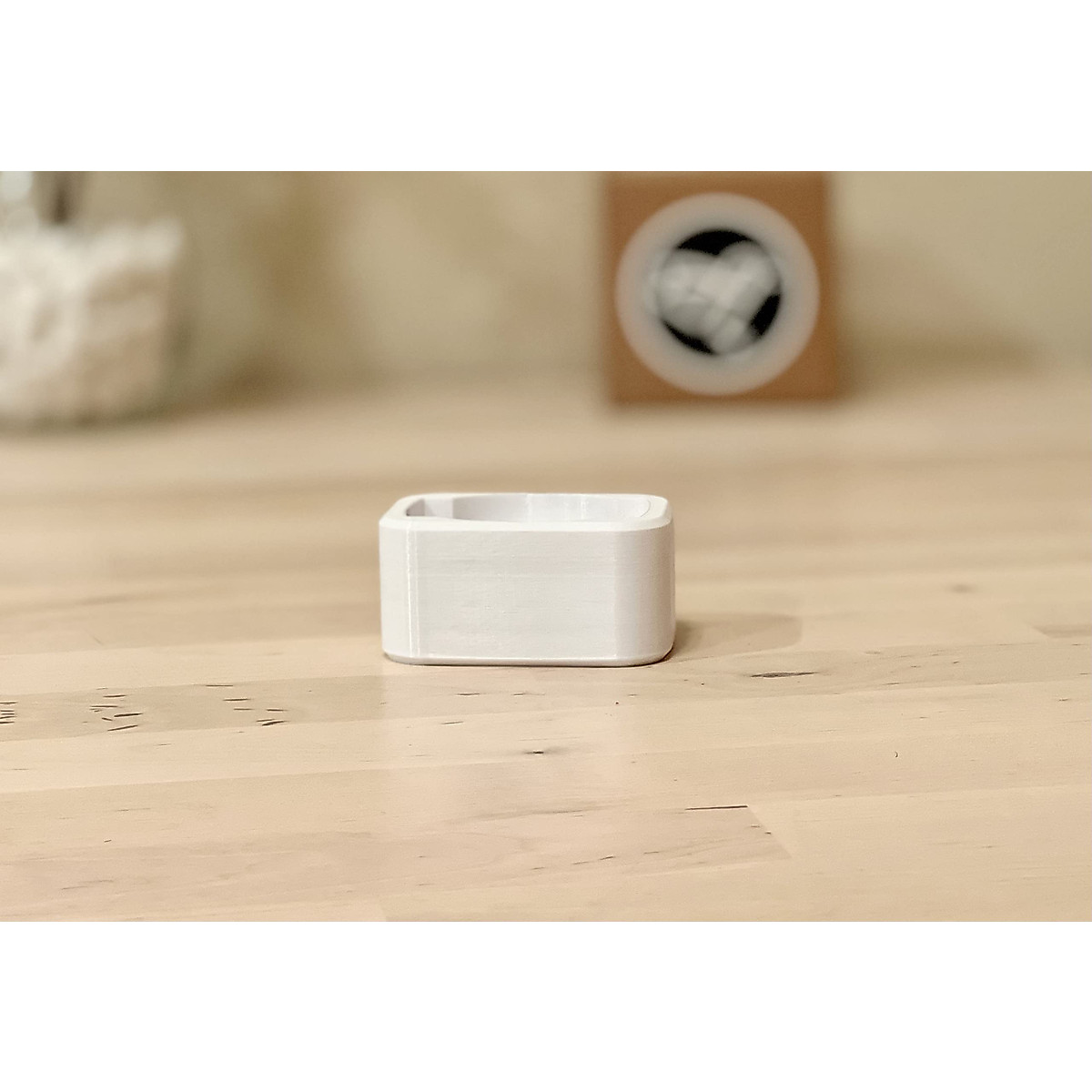 Burd - Electric Oral-B Tooth Brush Wall/Outlet Holder/Mount/Cord Organizer (Charger not Included), White