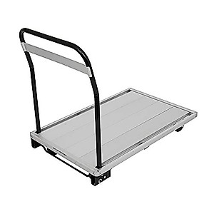 XYYSSM,Foldable Flatbed Cart with Wheel, Heavy Duty Aluminum Push Cart Platform Truck for Easy Transport and 360 Degree Swivel