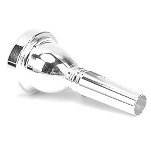 Trombone Mouthpiece, Brass Material 5G Trombone Mouthpiece Trumpet Mouthpiece for Tenor Trombones(Silver 12.7mm)