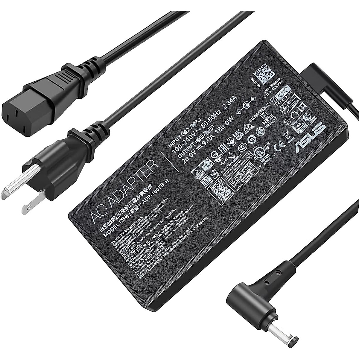 Original 230W AC Charger Fit for Asus ROG FX95G FX95D FX95DU FX86F VX60G GL504GS GX501 GX501V GX501VI GX502GW GX701 GA502DU GU502GU 19.5 V 11.8A ADP-230GB B Laptop Power Adapter