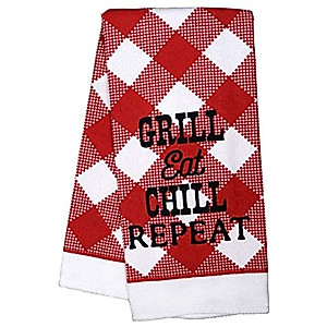 Buffalo Plaid Kitchen Towels Grilling Barbeque Towels