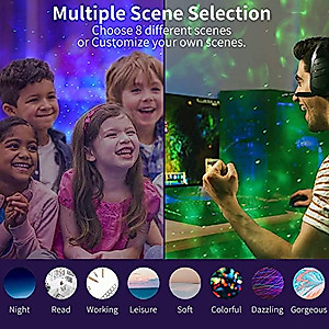Galaxy Projector, Star Projector Galaxy Light for Bedroom, Freely Customize with APP / Alexa / Google Assistant, Built in Bluetooth / Music Speaker / Timer, Ideal Gift for Christmas / Birthday