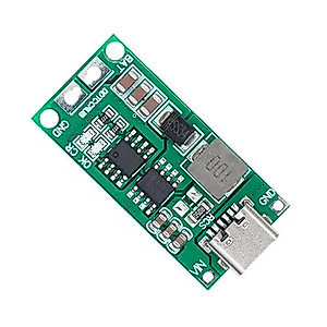 ANMBEST 2PCS 2S 4A Type-C to 8.4V Step-Up Boost LiPo Polymer Li-Ion Charger 7.4V 18650 Lithium Battery with LED Indicator for Electronic DIY