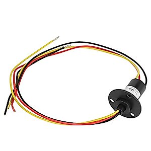 Slip Ring, 3 Wires Slip Ring,250RPM 15A Mini Slip Ring 3 Wires 0-600V for Wind Turbine Power Generator