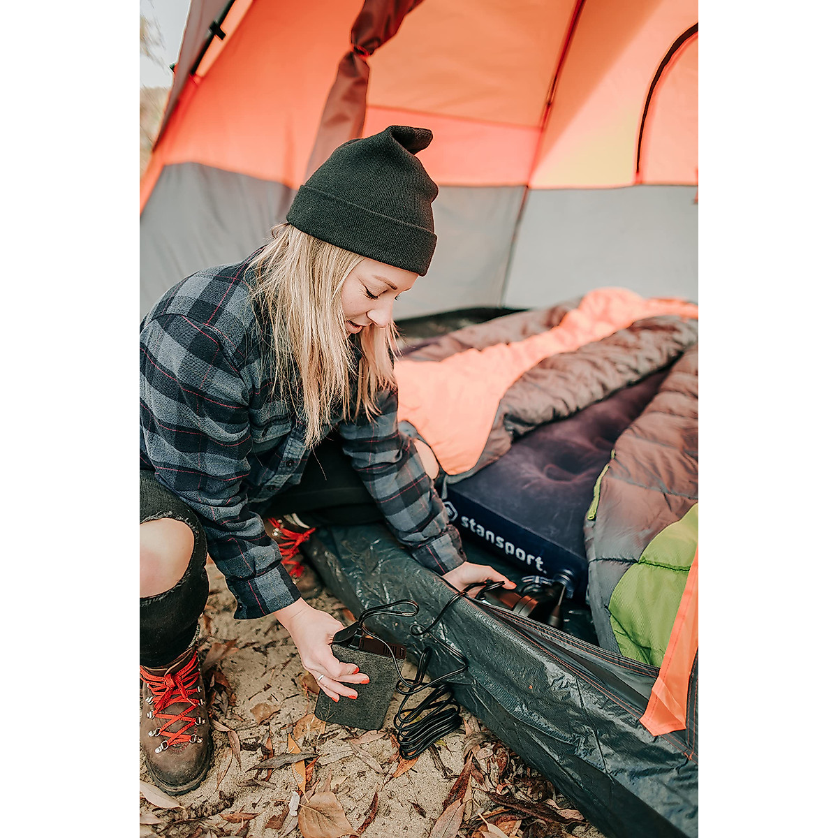 Stansport High Volume Electrical Air Pump (439),Black