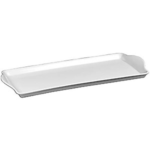 Calypso Basics Rectangular and Tidbit Serving Tray Set, White