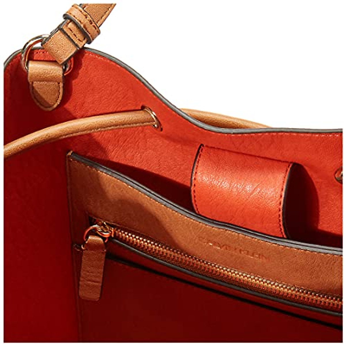 Calvin Klein Gabrianna Novelty Shopper Shoulder Bag, Caramel