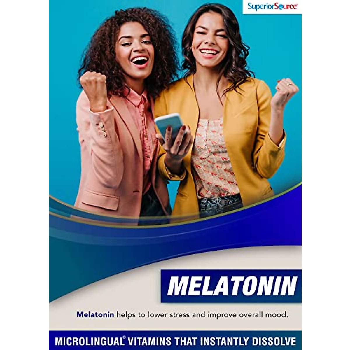 Superior Source Melatonin 1 mg, Under The Tongue Quick Dissolve Sublingual Tablets, 100 Ct, with Chamomile, Natural Sleep Support, Sublingual Melatonin, for Adults, Non-GMO