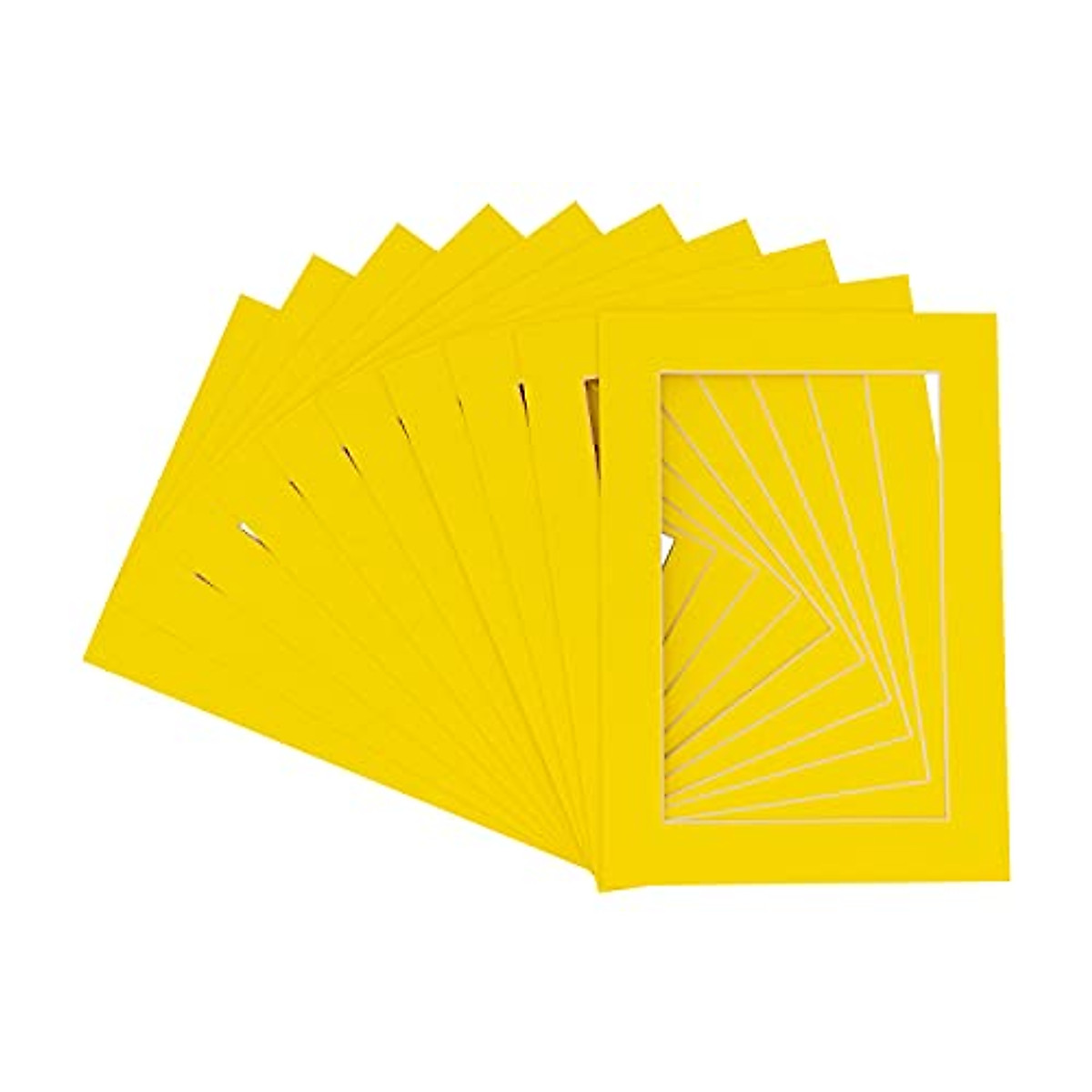 20x30 Mat for 24x36 Frame - Precut Mat Board Acid-Free Yellow 20x30 Photo Matte Made to Fit a 24x36 Picture Frame, Premium Matboard for Family Photos, Show Kits, Art, Picture Framing, Pack of 25 Mats