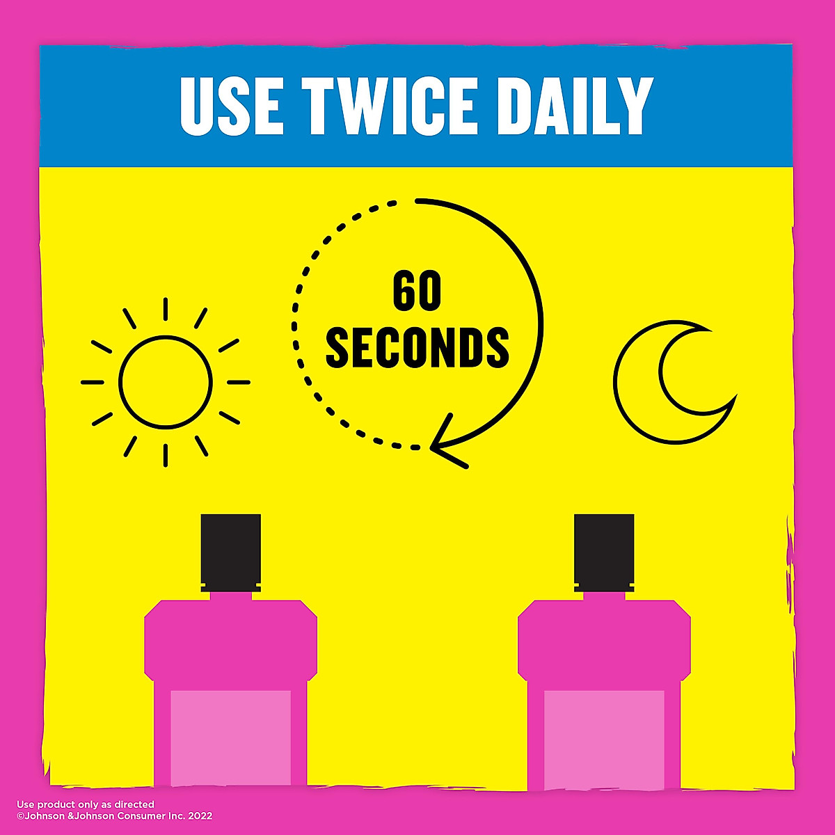 Listerine Smart Rinse Anticavity Fluoride Mouthwash, Pink Lemonade, 16.9 Fl. Oz (Pack of 6)