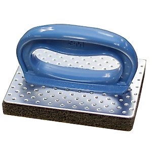 3M Scotch-Brite Professional Griddle Pad Holder Kit, 4 X 5.25, Blue/Steel, 1 Set