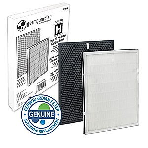 Germ Guardian FLT9200 True HEPA Genuine Air Purifier Replacement Filter H, and Carbon Combo Pack, for GermGuardian AC9200