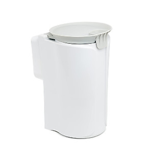 Everyday Solutions Wipes Dispenser - Easy-to-Open, Airtight Wipe Holder - Wall Mount or Countertop Use - Great for Disinfecting, Glass, or Flushable Wet Wipes - Fits Any 75 Count Cylindrical Container