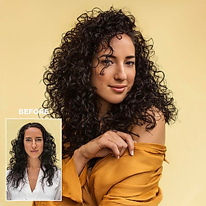 BOUNCE.ME Curling Gel Spray by DESIGNME | Frizz-Free Curl Defining Gel - Refresh Curls, Waves, Coils | Non-Crunchy, Non-Sticky Formula - Climate Control Styling, 7.77Oz