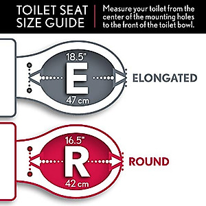 Bemis 200SLOWT 062 Toilet Seat will Slow Close, Never Loosen and Easily Remove, ROUND, Plastic, Ice Grey