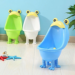 Toyvian Children Boys Potty Toilet Training Urinal with Suction Cup Bathroom Accessories (Blue)