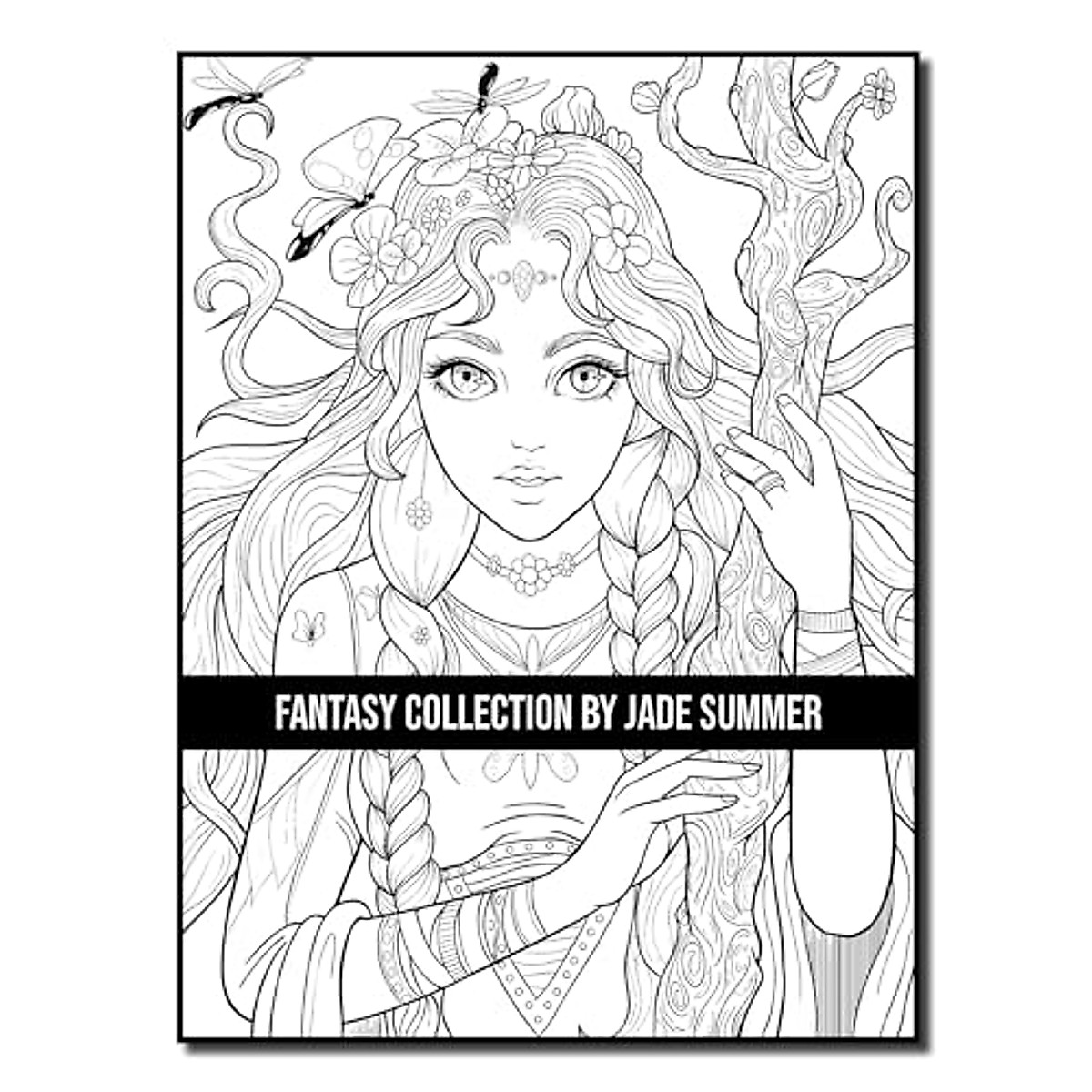 Fantasy Collection: An Adult Coloring Book with 100+ Incredible Coloring Pages of Mermaids, Fairies, Vampires, Dragons, and More!
