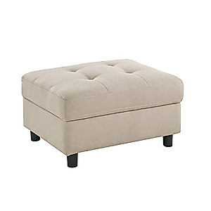 DAZONE Modular Sectional Sofa Assemble 6-Piece Modular Sectional Sofas Bundle Set Cushions, Easy to Assemble Left & Right Arm Chair, Corner Chair, Armless Chair, Ottomans Table Grey