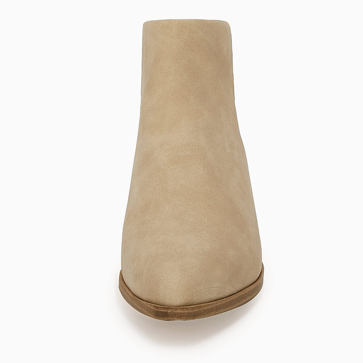 FISACE Girls Pointed Toe V Cut Low Heel Ankle Boots Slip On Back Zip Faux Leather Booties 2 Little Kid