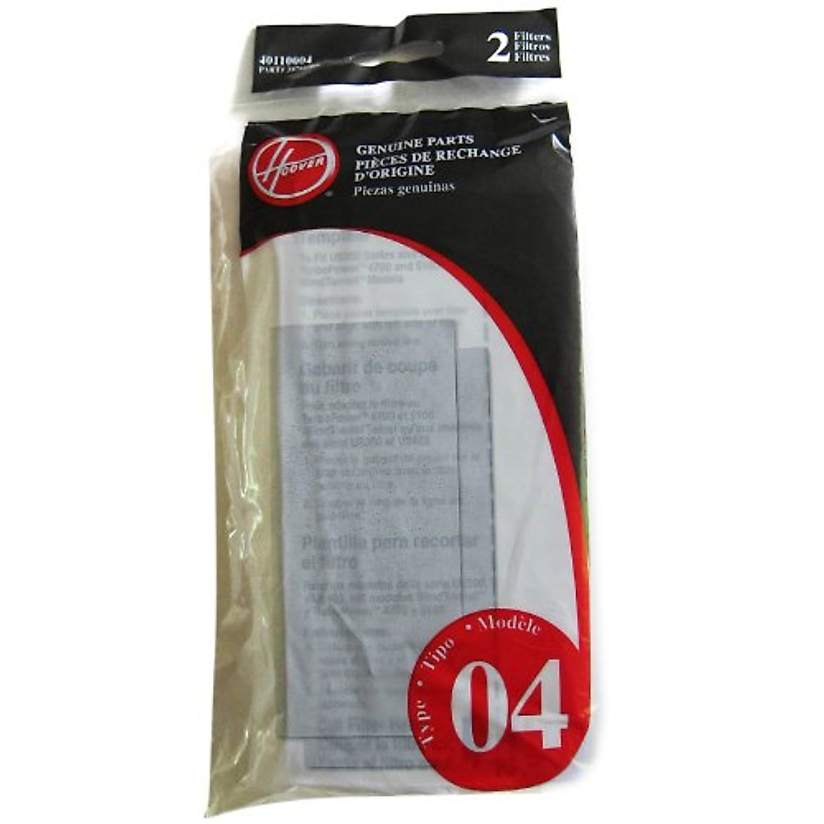 Hoover WindTunnel Final Filter, 2-Pack, 40110004
