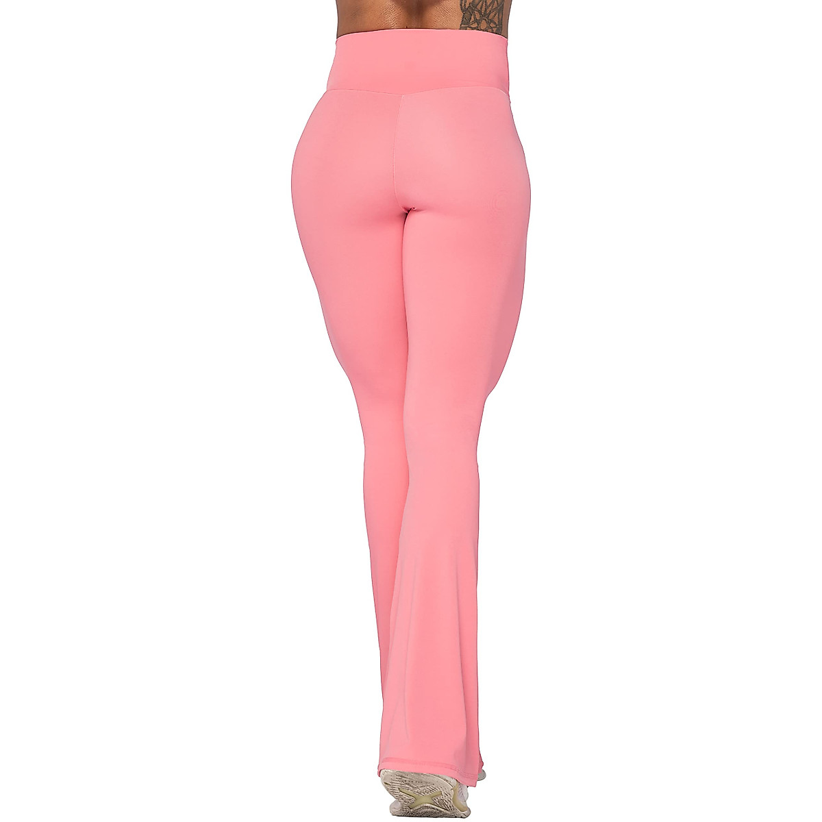 Sunzel Flare Leggings, Crossover Yoga Pants for Women with Tummy Control, High-Waisted and Wide Leg