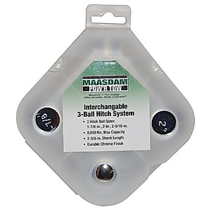 Maasdam MPT060 Interchangeable 3 Ball Hitch System
