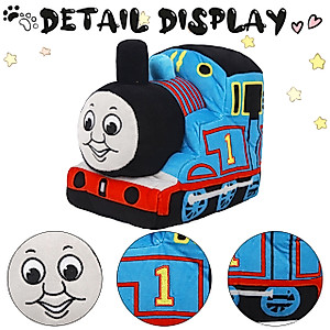 Thomas Train Plush Stuffed Percy Pillow Buddy - Super Soft Polyester Microfiber (Thomas, 4.5 inch)