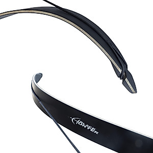 OBTOUTDOOR Black Hunter Recurve Bow 20lbs-55lbs 51Inches Traditional Handmade Wood Recurve Bow for Archery Hunting Recurve Bow