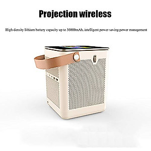 XUNMAIFPT Full HD Projector, Intelligent Android 4.4 System Projector HD Mobile Portable LED Projector, Audio Jack, MicroUSB, USB2.0, HDMI2.0 Intelligent